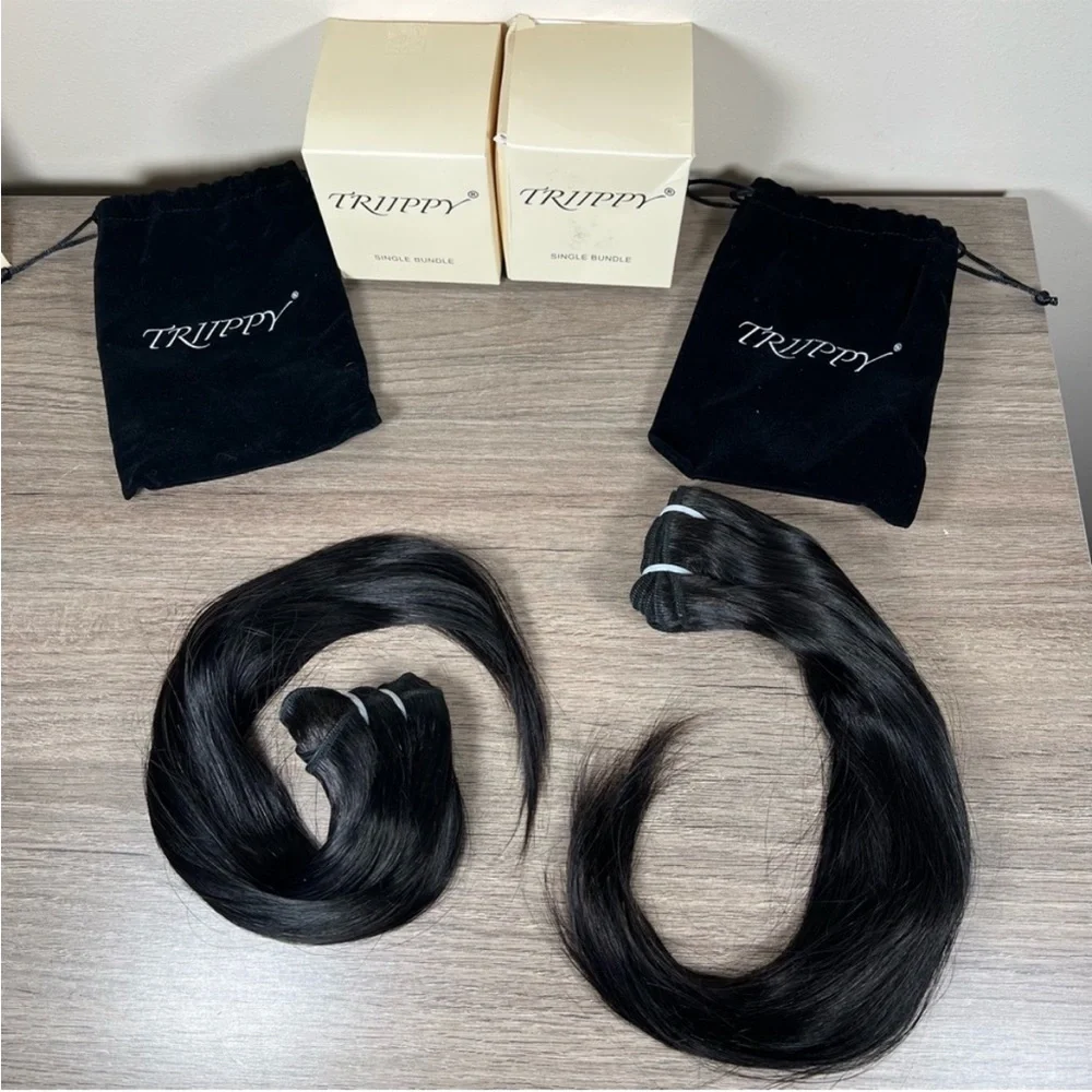 Triippy | Hair | Triippy Raw Natural Black Remy Human Hair 6 Inch Hair ...